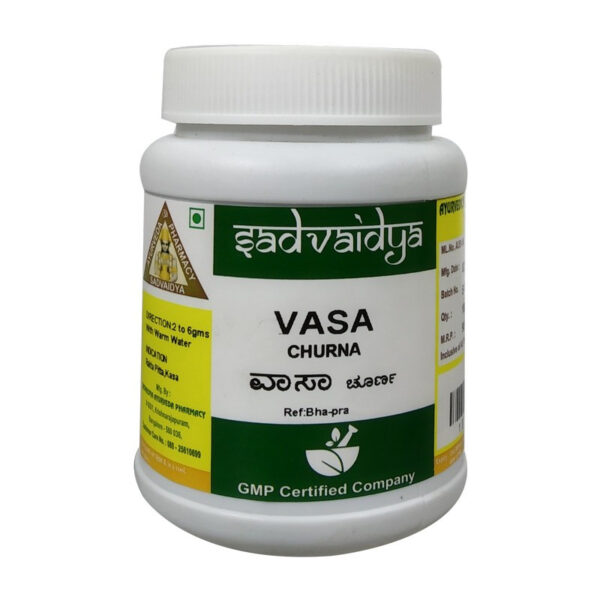 Vasa Churna (100Gm) - Sadvaidya - AyurCentral Online
